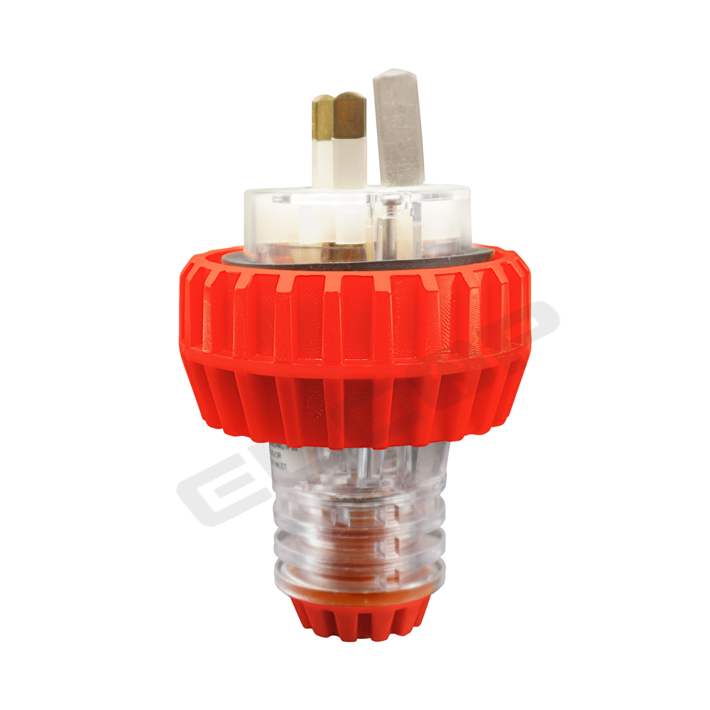 3 Pin 15A Straight Plug | Elcop